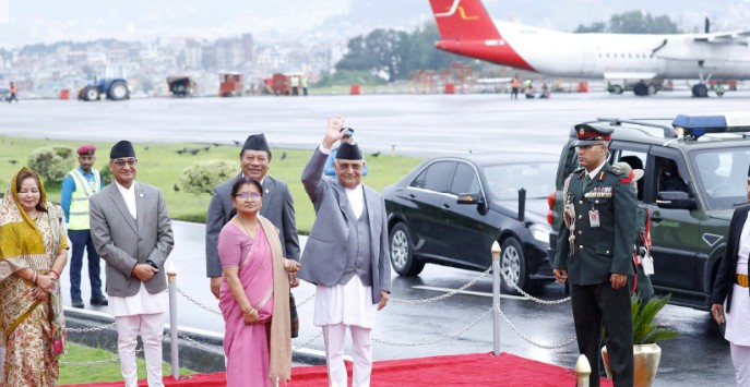 PM KP Sharma Oli Leaves for China to Attend SCO Summit